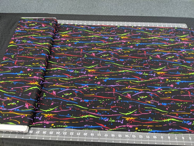 Paint Splatter Rainbow - High Quality Quilting Cotton From the Bolt - Etsy