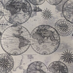 World Map Nautical Ship Compass Beautiful High Quality - Etsy