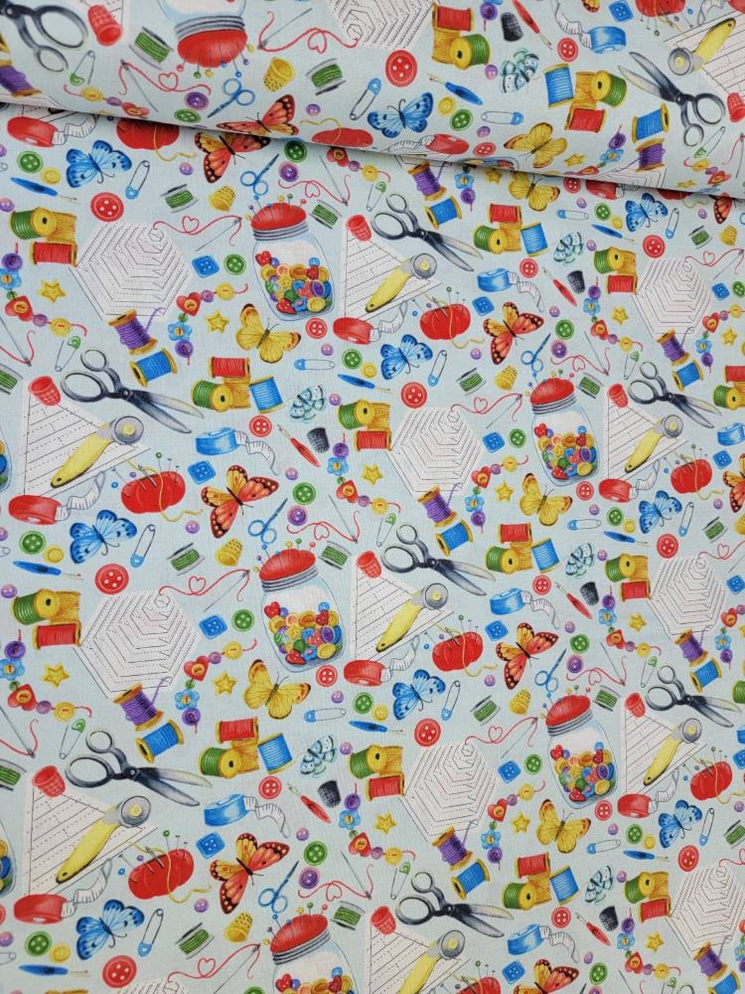Just Sew Happy - Fun High Quality Quilting Cotton From the Bolt - Etsy