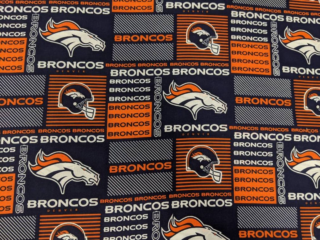 Denver Broncos Squares - NFL Extra Wide (58") High Quality Quilting ...
