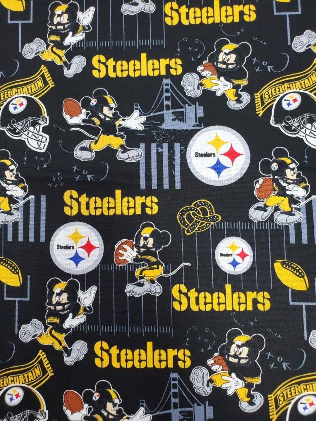 Pittsburgh Steelers & Mickey Mouse MASHUP NFL and Disney - Etsy Nederland