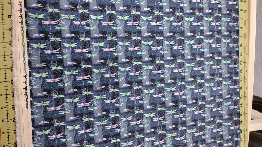 Dragonfly Flutter - Small Dragonflies on Dark Blue - High Quality ...