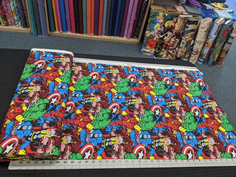 Comic Pack - Marvel Super Heroes - High Quality Quilting Cotton From ...