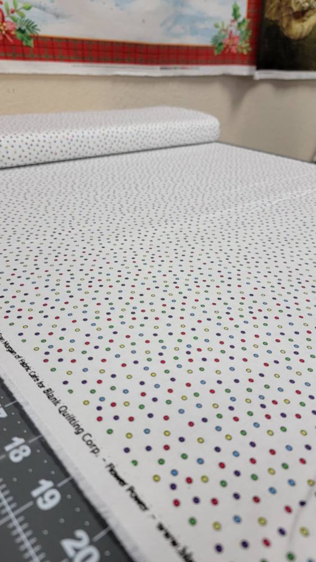 Flower Power - Rainbow Dots on White - High Quality Quilting Cotton ...