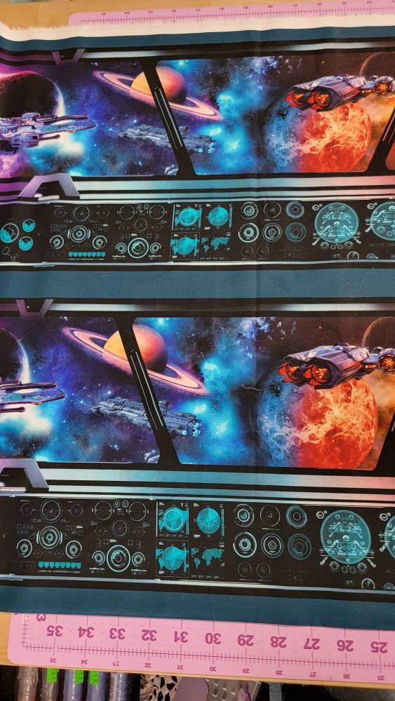 Scifi Space Planets- Border Stripes - Beautiful Colorful High Quality ...