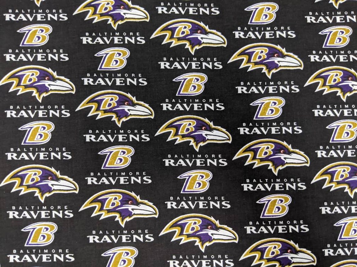 Baltimore Ravens - NFL Extra Wide (58") High Quality Quilting Cotton ...