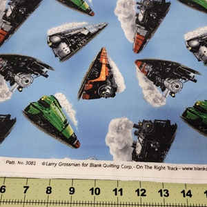 On the Right Track - Trains - High Quality Quilting Cotton From the ...