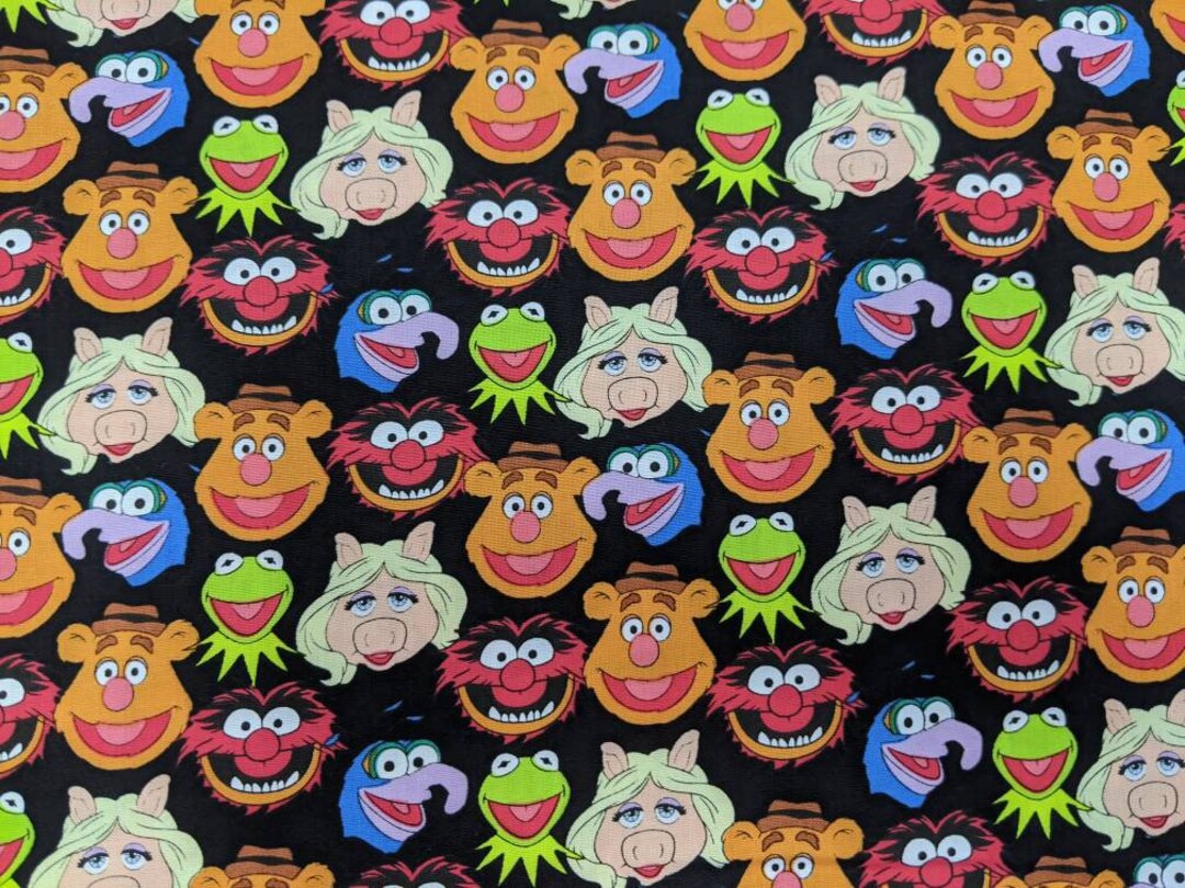 Muppets Heads - 1.25 Yards (45 Inches) End of Bolt - High Quality ...