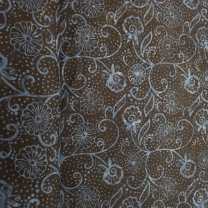 Beautiful Batik 108 Extra Wide Backing Blue Flowers on - Etsy