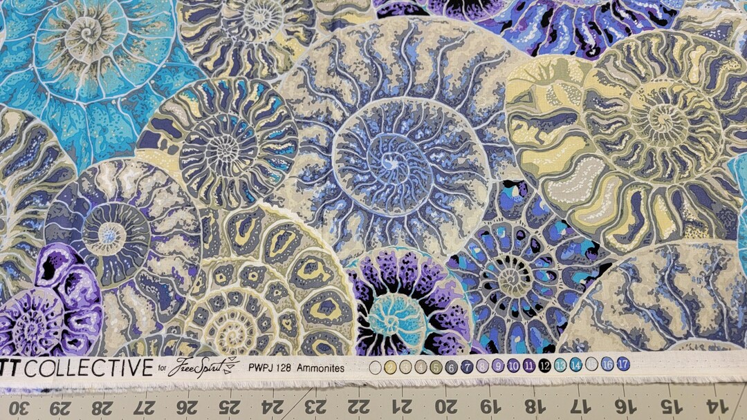 Ammonite Blue -by Philip Jacobs for Kaffe Fassett Collective ...