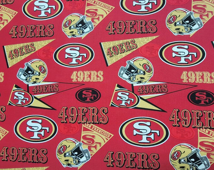 San Francisco 49ers Helmets and Flags 44 Inch Wide High Quality ...
