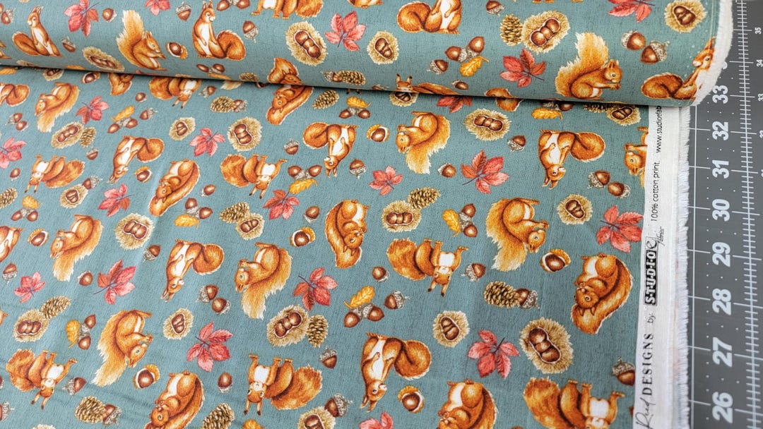 Foliage & Fur Coats - Squirrel and Acorns - Beth Reed Designs - High ...