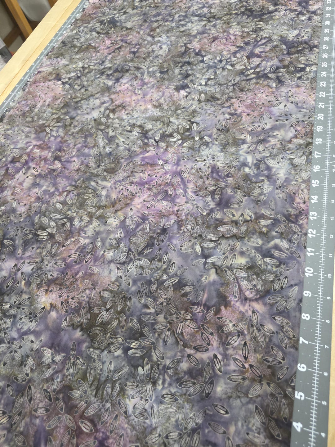 Echos in Stone Batik - Zinc Purple Grey Brown - From Robert Kaufman ...