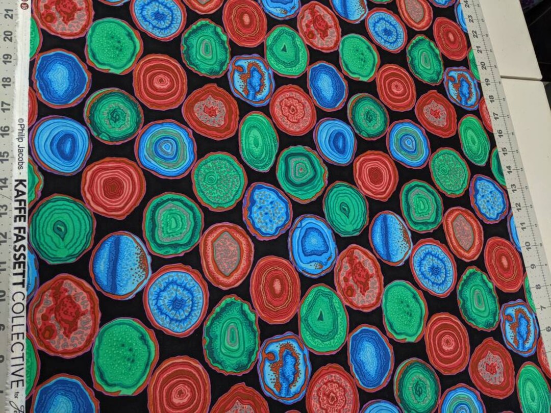 Geodes Black by Philip Jacobs Spring 2019 for the Kaffe Fassett ...