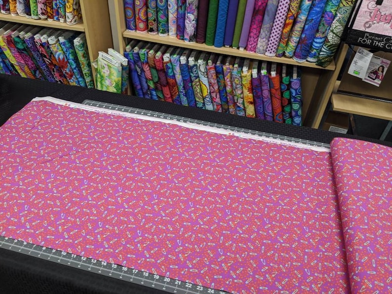 Tula Pink Pins and Needles Night Purple Green Pink Night - Etsy