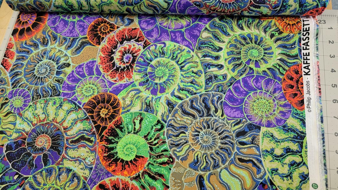 Ammonite Dark -by Philip Jacobs for Kaffe Fassett Collective ...