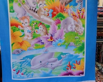 Zoo Panel Fabric - Etsy