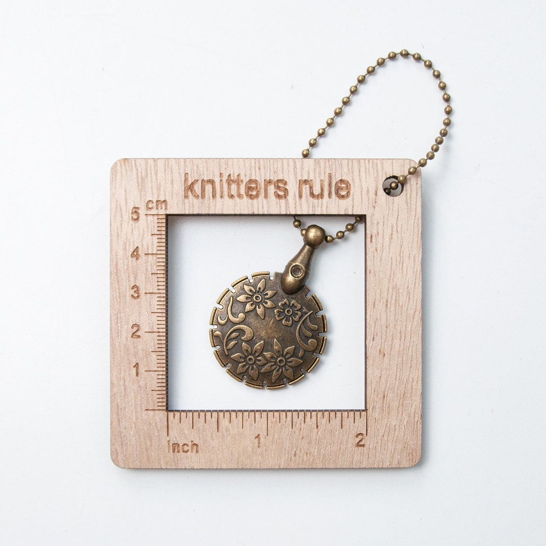 Wooden Knitting Gauge Knitting Calculator Density Ruler DIY Weaving ...