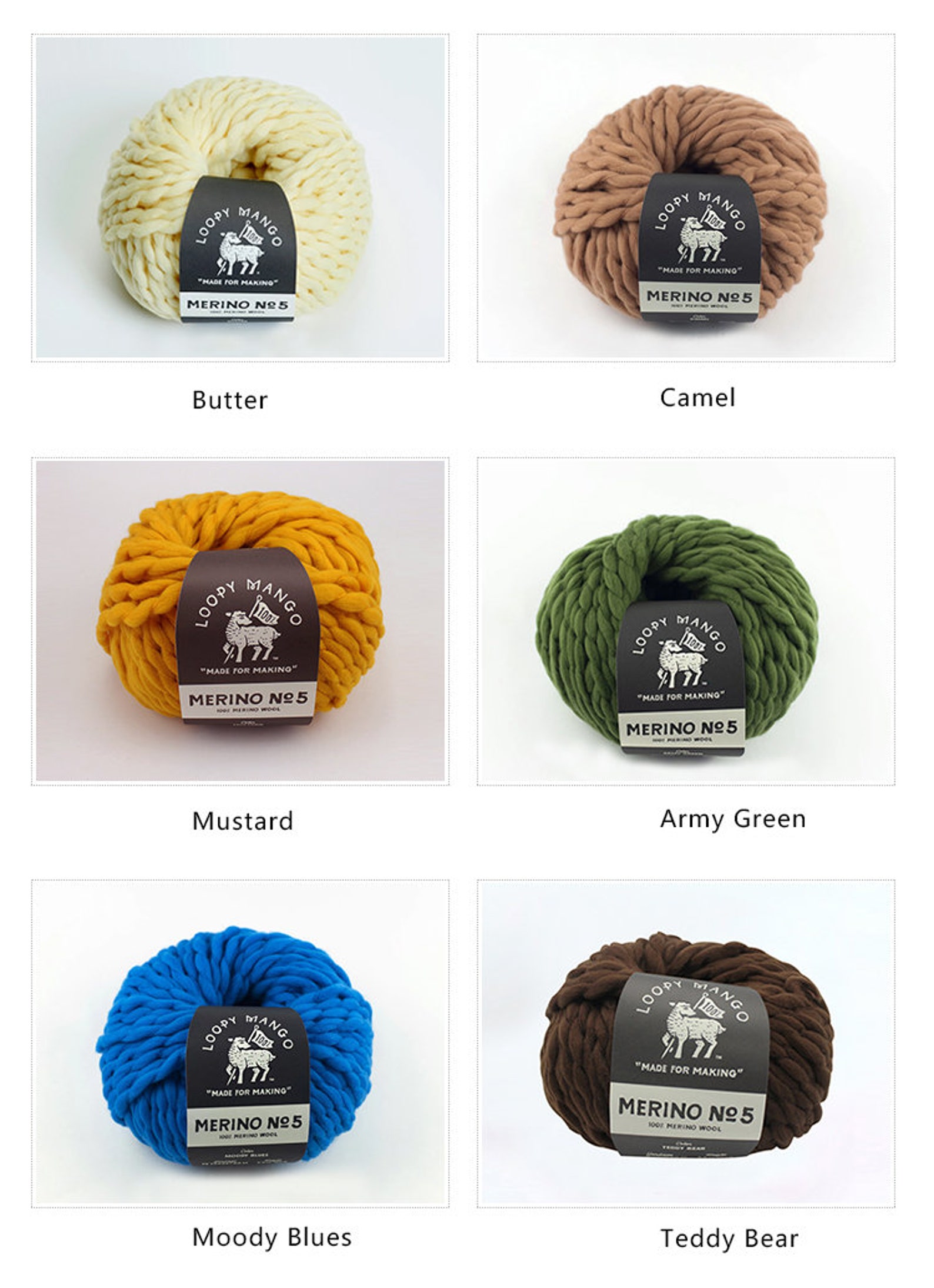 1 150g Ball Loopy Mango Yarn Merino No.5 Yarn Merino Wool | Etsy