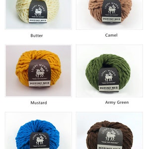 1 150g Ball Loopy Mango Yarn Merino No.5 Yarn Merino Wool Yarn ...