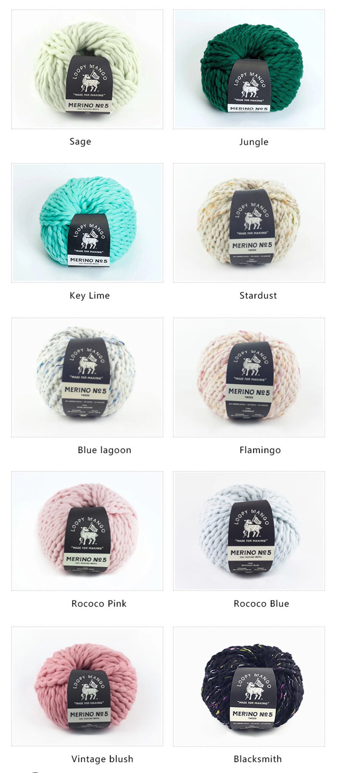 1 150g Ball Loopy Mango Yarn Merino No.5 Yarn Merino Wool | Etsy