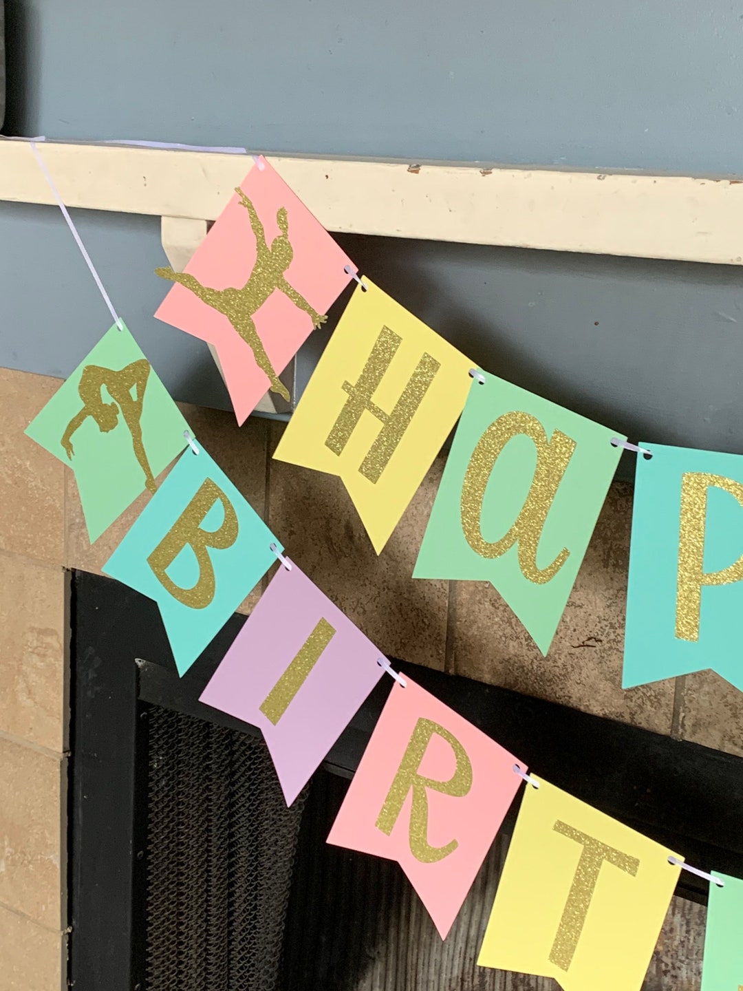 Gymnastics Birthday Banner - Gymnastics Birthday Party - Gymnastics ...