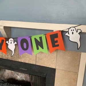 Spooky One Banner - Spooky One First Birthday - Halloween Birthday ...