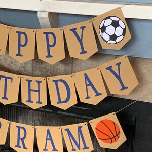 Sports Birthday Banner - Sports Birthday Decorations - Sports 1st ...