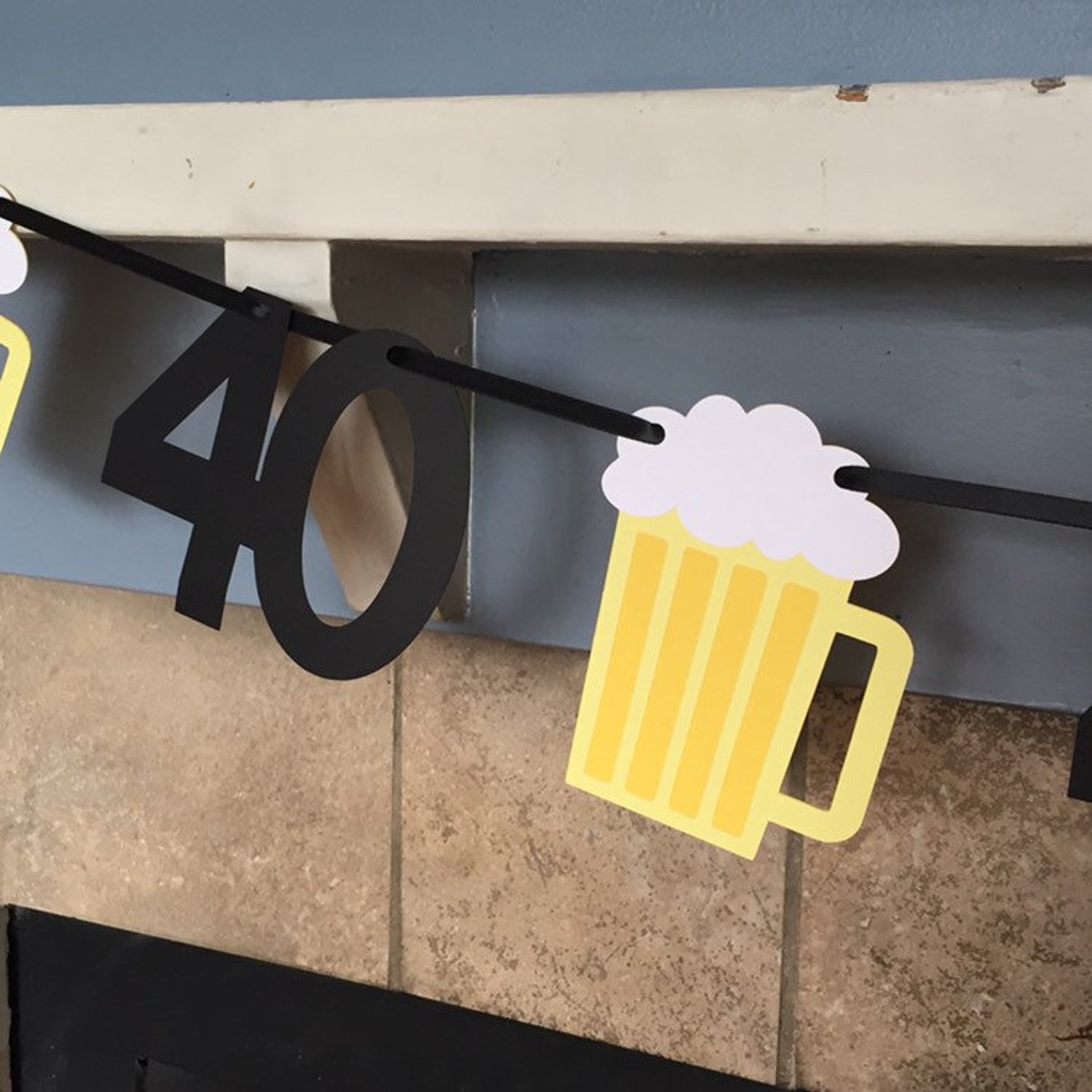 Beer birthday banner beer garland Cheers to 30 Years | Etsy