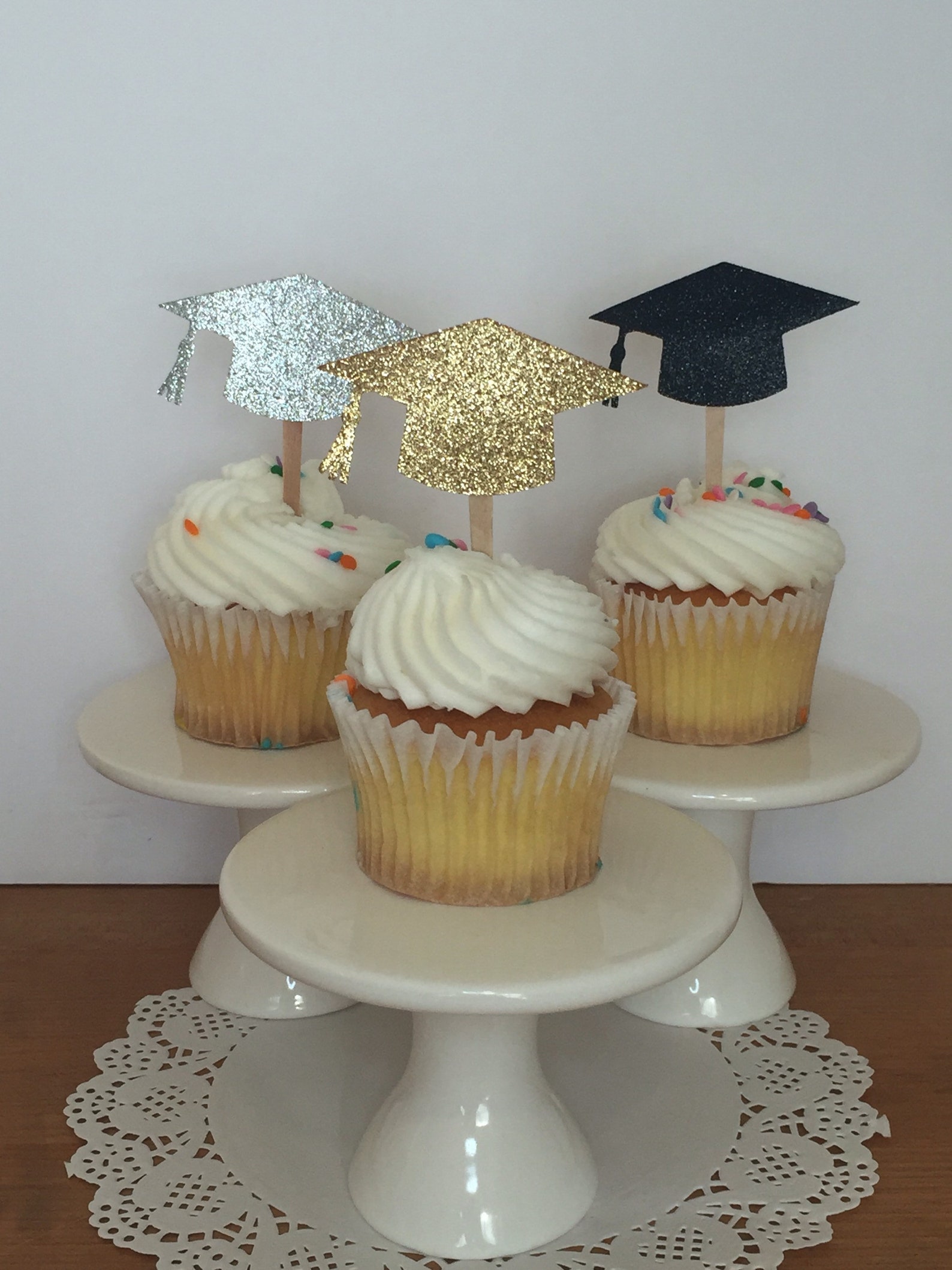 Grad Cap Cupcake Toppers 2023 Cupcake Toppers Graduation - Etsy