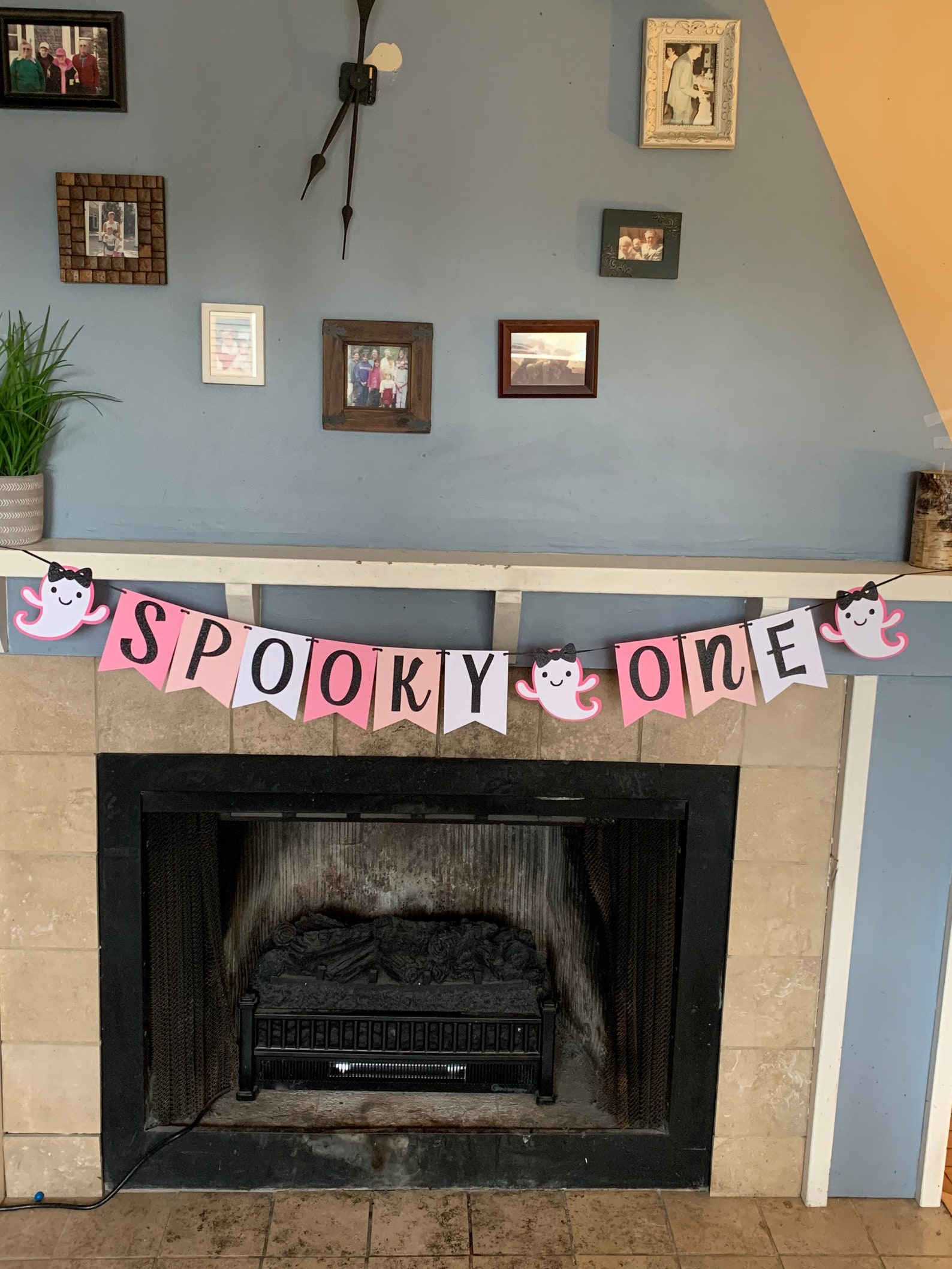 Pink Happy Boo Day Banner Pink Halloween Decorations Girl - Etsy