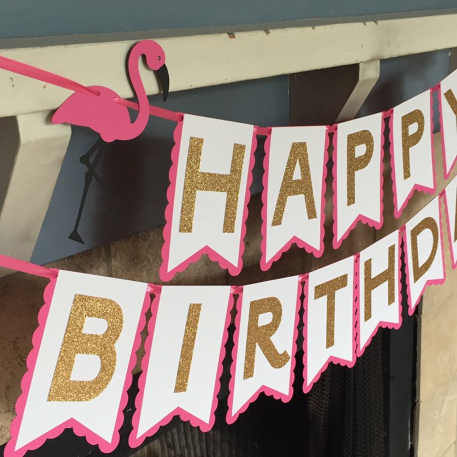 Flamingo Birthday Banner Flamingo Birthday Decorations | Etsy