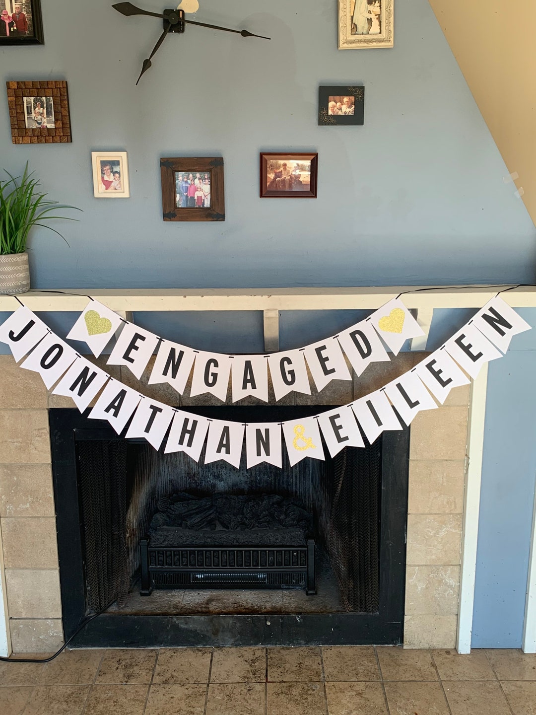 Engaged Banner, Engagement Party Decor, Bridal Shower Banner, Bridal ...