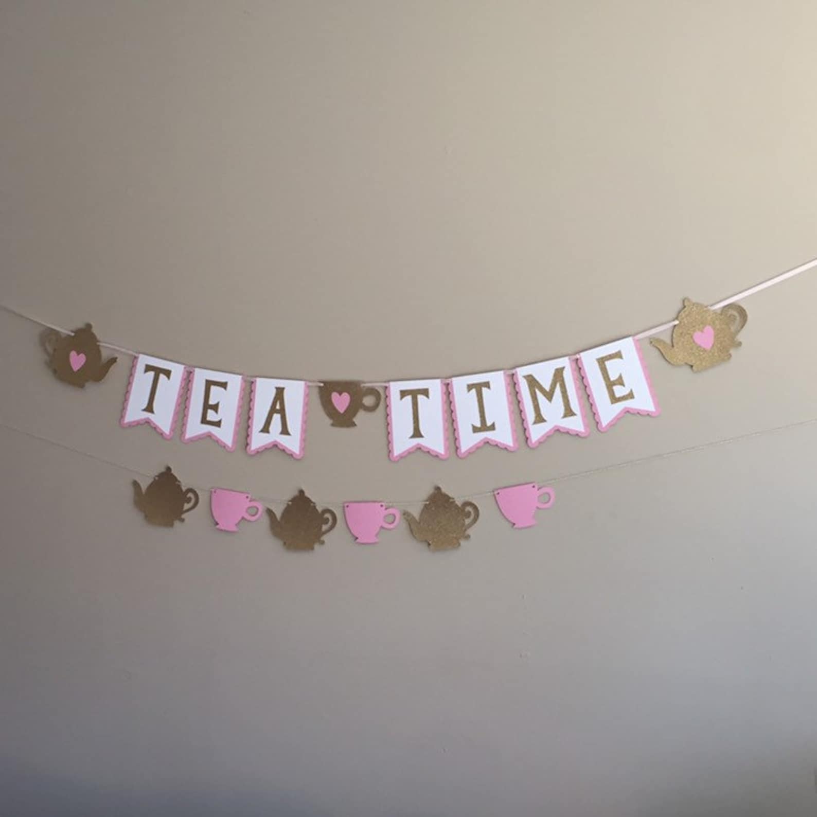 Tea Party Birthday Banner Princess Tea Party Tea for Two | Etsy