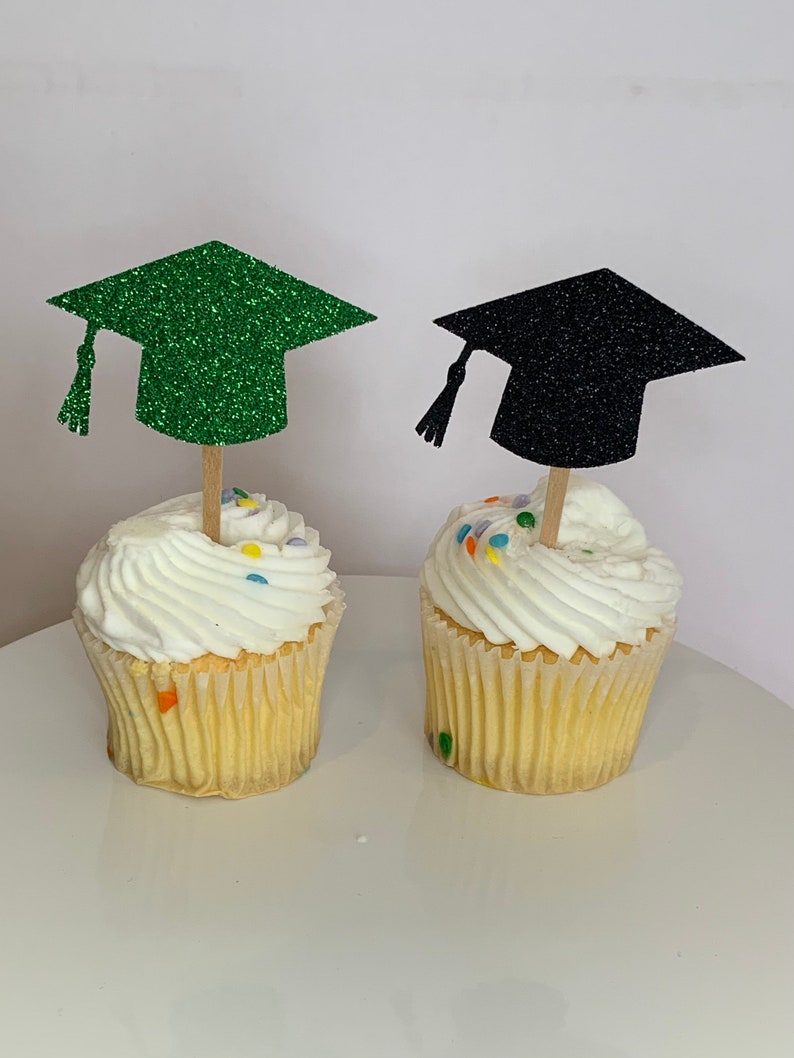 Grad Cap Cupcake Toppers 2023 Cupcake Toppers Graduation - Etsy