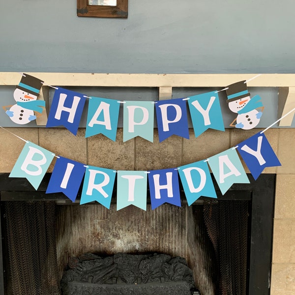 Snowman Banner - Etsy