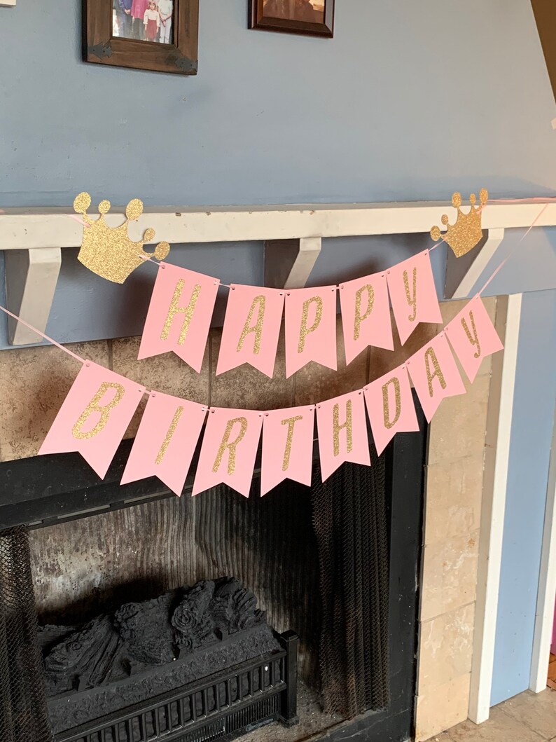 Princess Birthday Banner Princess First Birthday Banner - Etsy