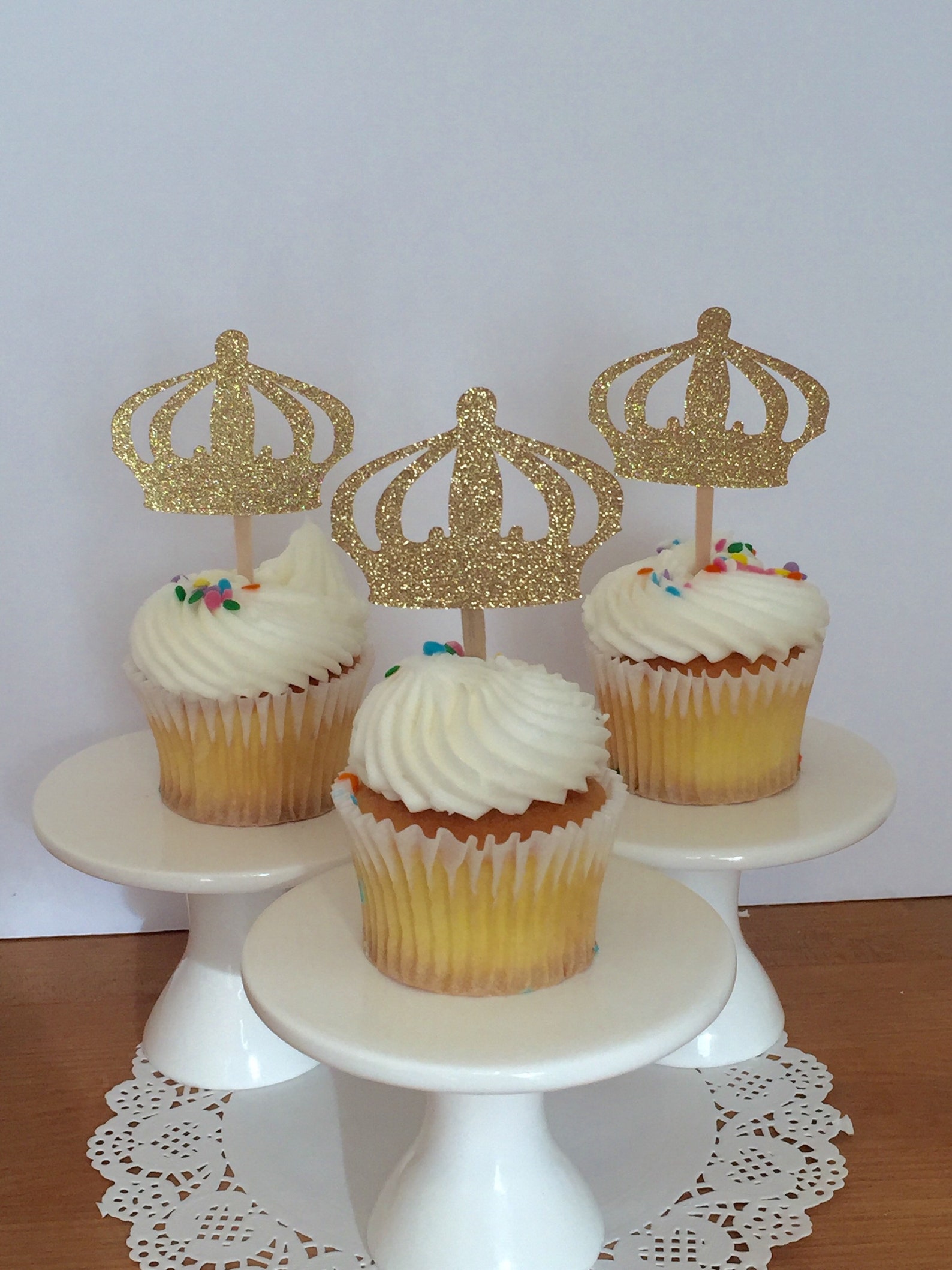 Prince Crown Cupcake Toppers Prince Party Prince Toppers | Etsy