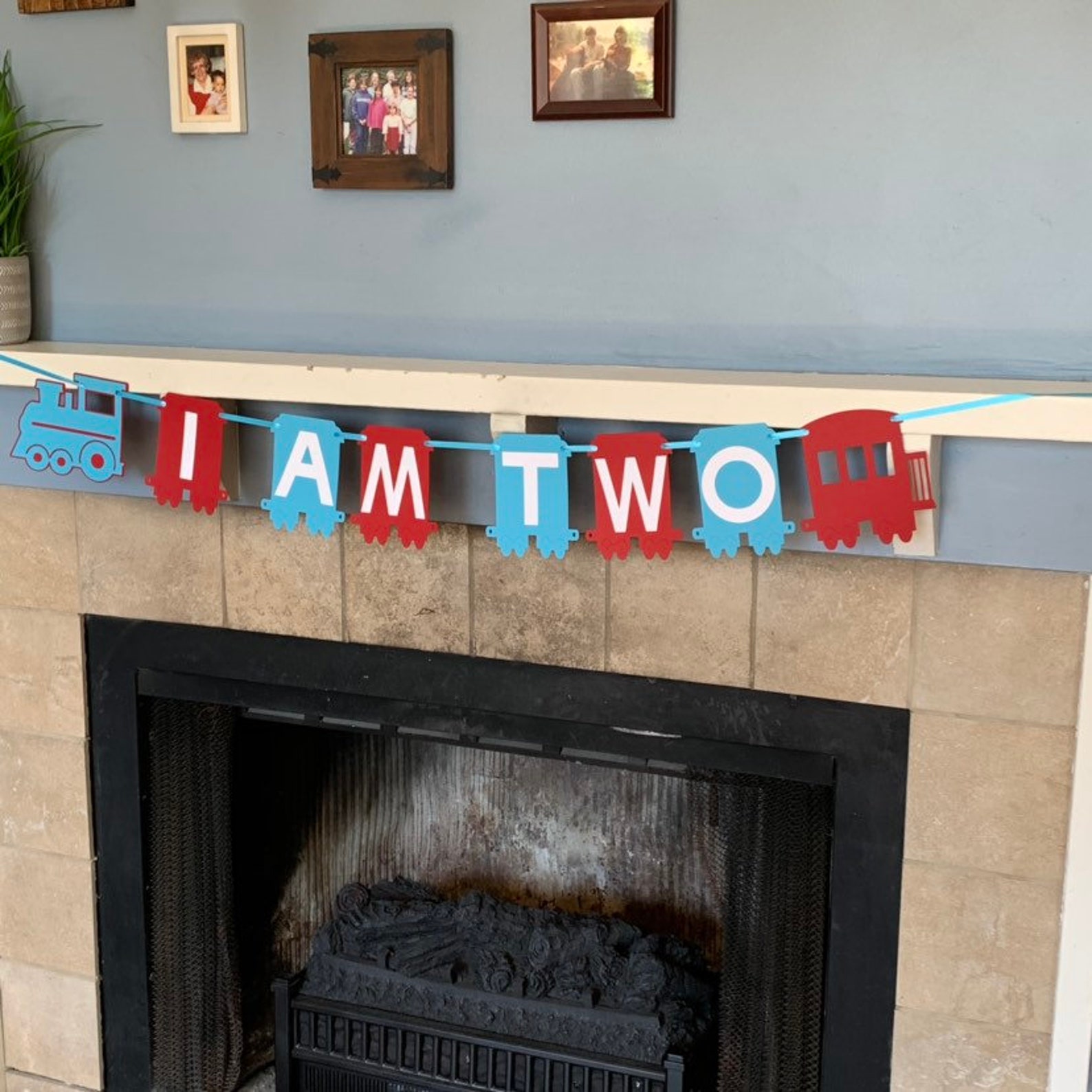 Train Birthday Banner Train Decorations Train Banner | Etsy