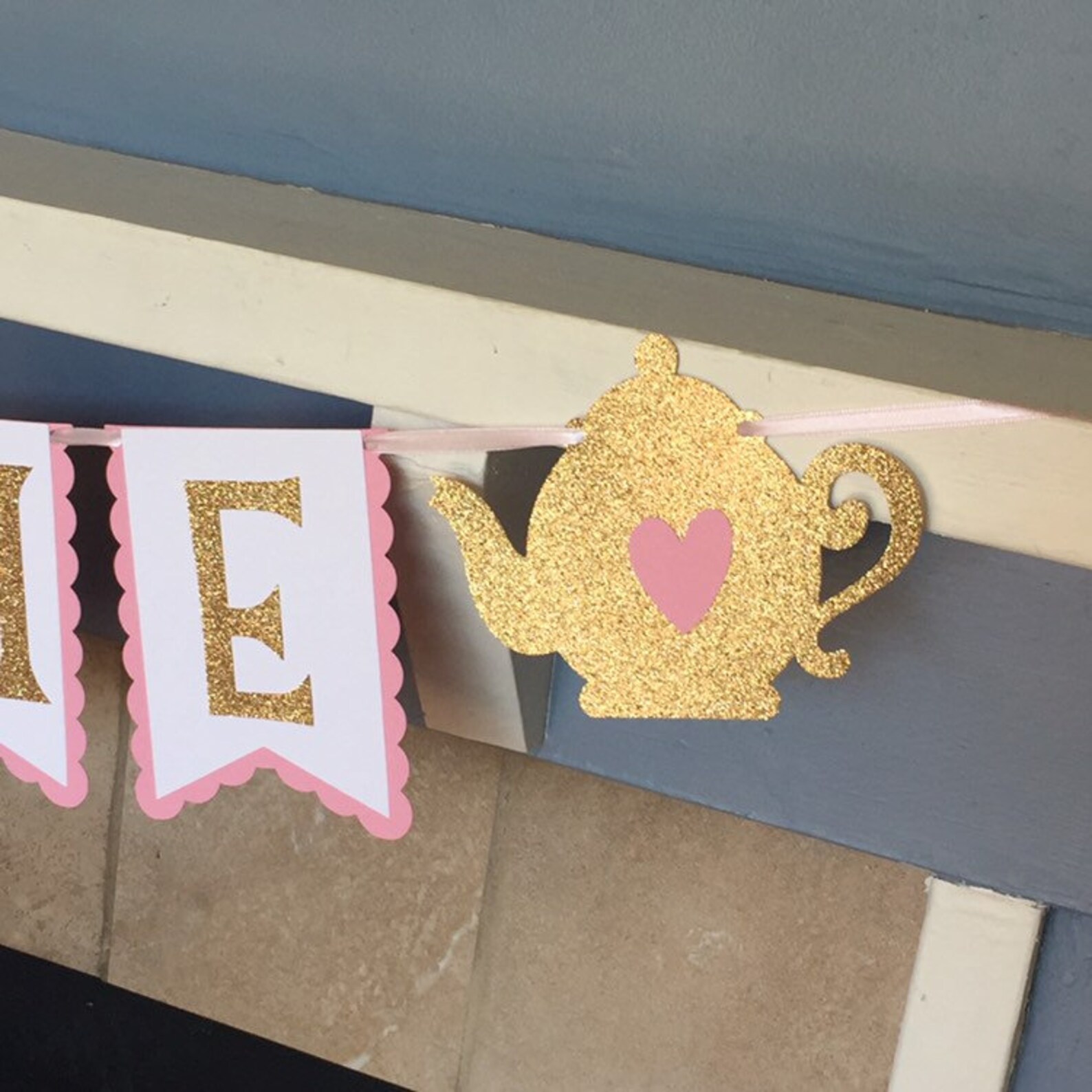 Tea Party Birthday Banner Princess Tea Party Tea for Two | Etsy