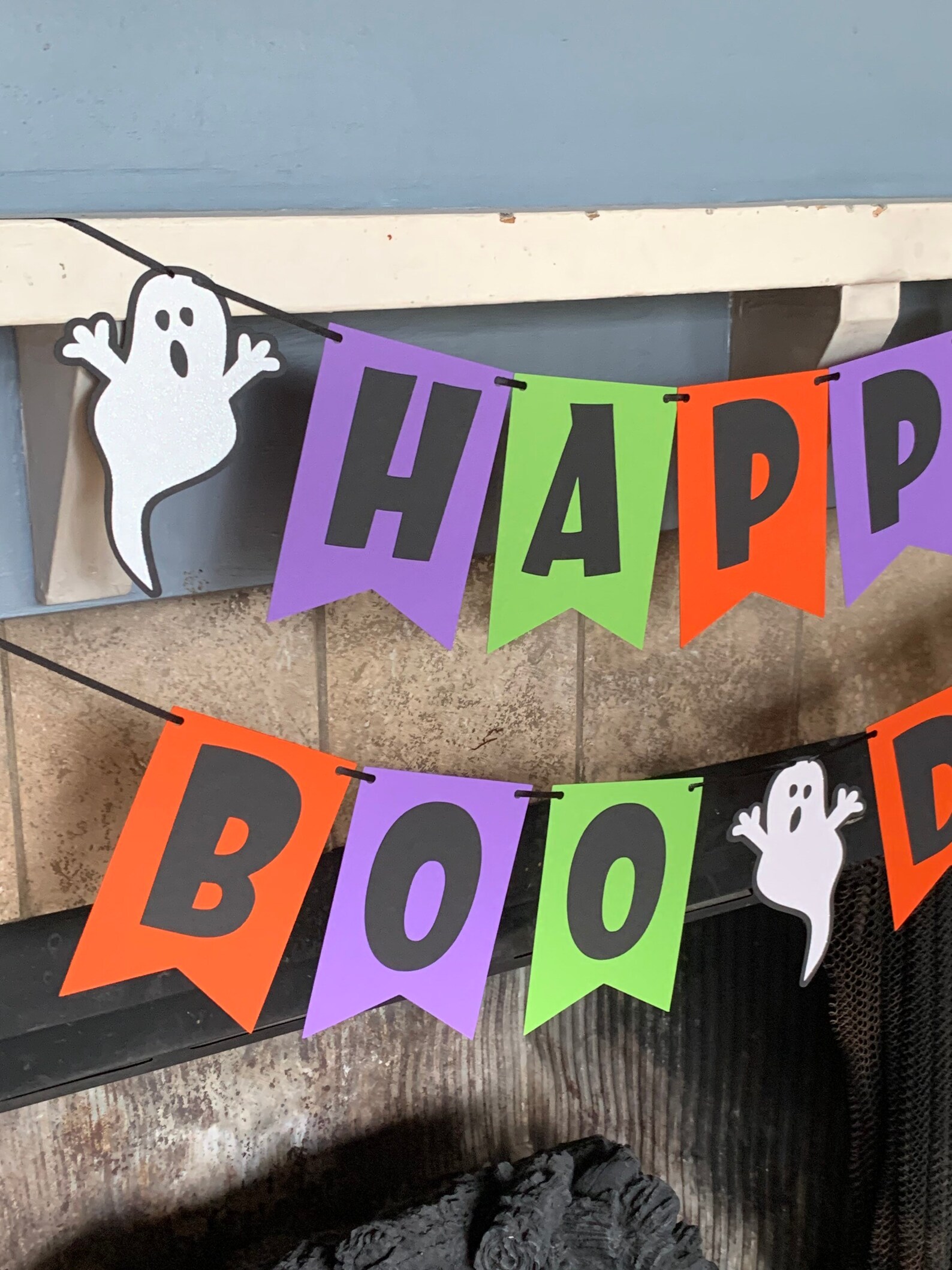 Happy BOO Day Banner - Halloween Birthday Banner - Spooky One Banner ...