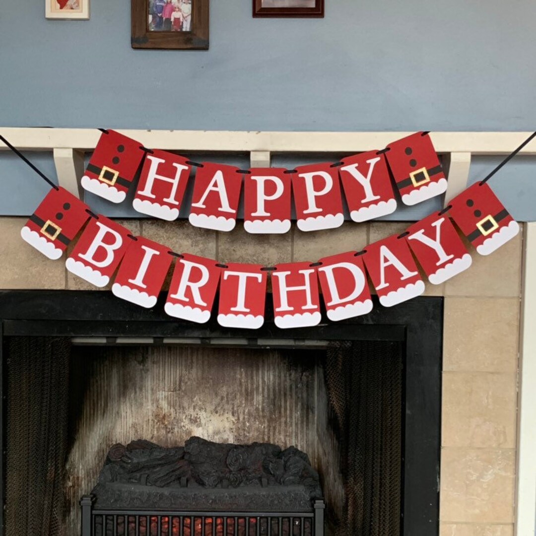 Santa Party Decorations - Christmas First Birthday Decorations - Santa ...