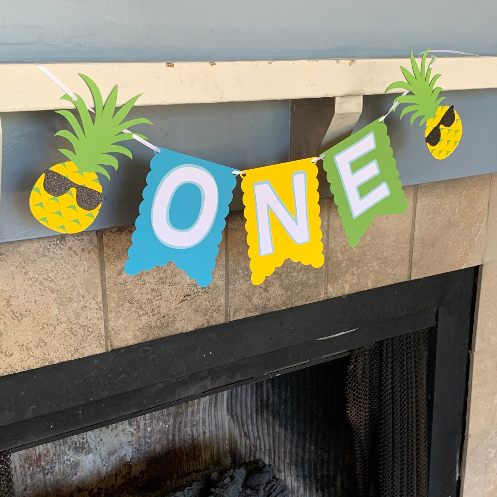 Pineapple Banner Pineapple Birthday Decorations Pineapple | Etsy