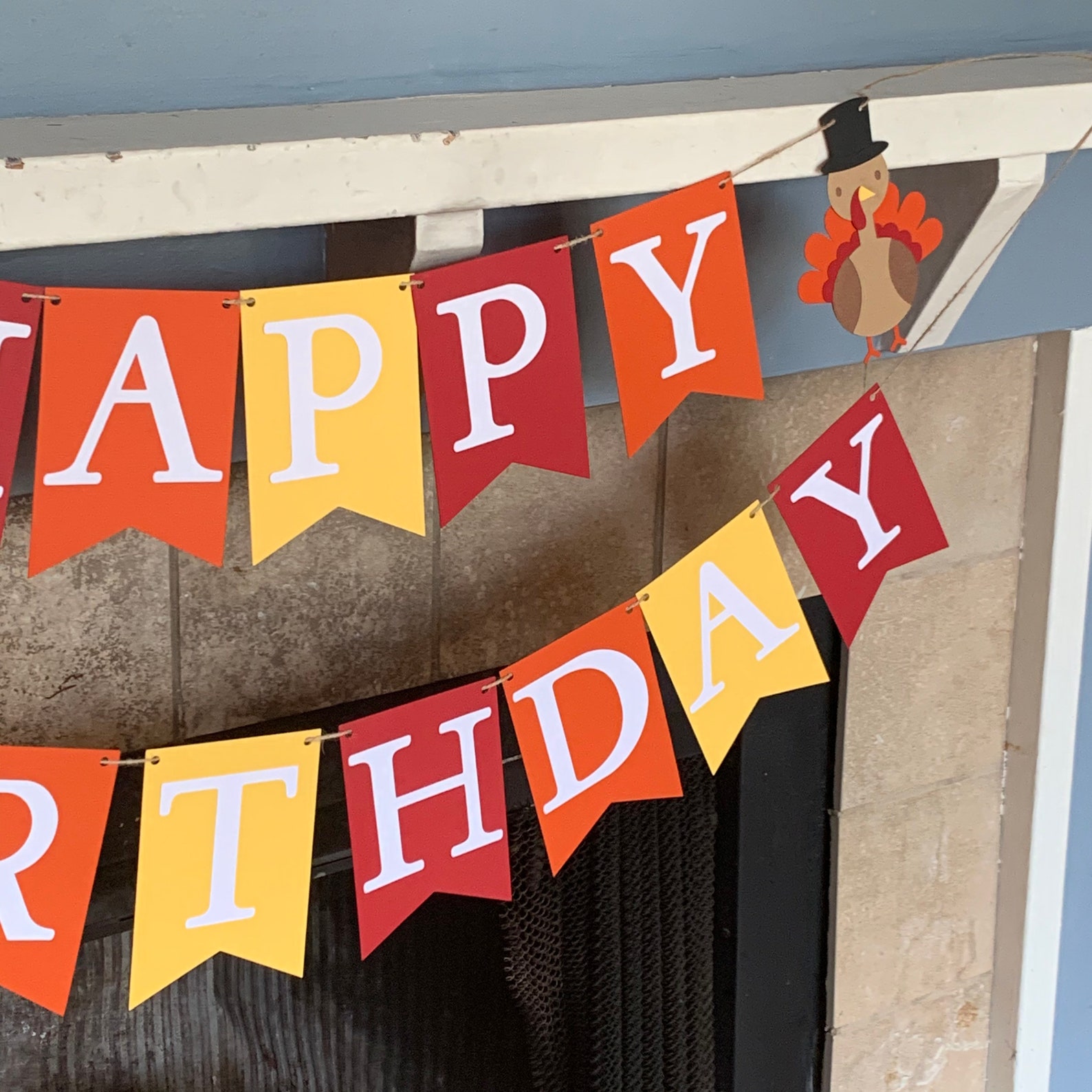 Thanksgiving Birthday Banner - Turkey Birthday Banner - Thanksgiving ...