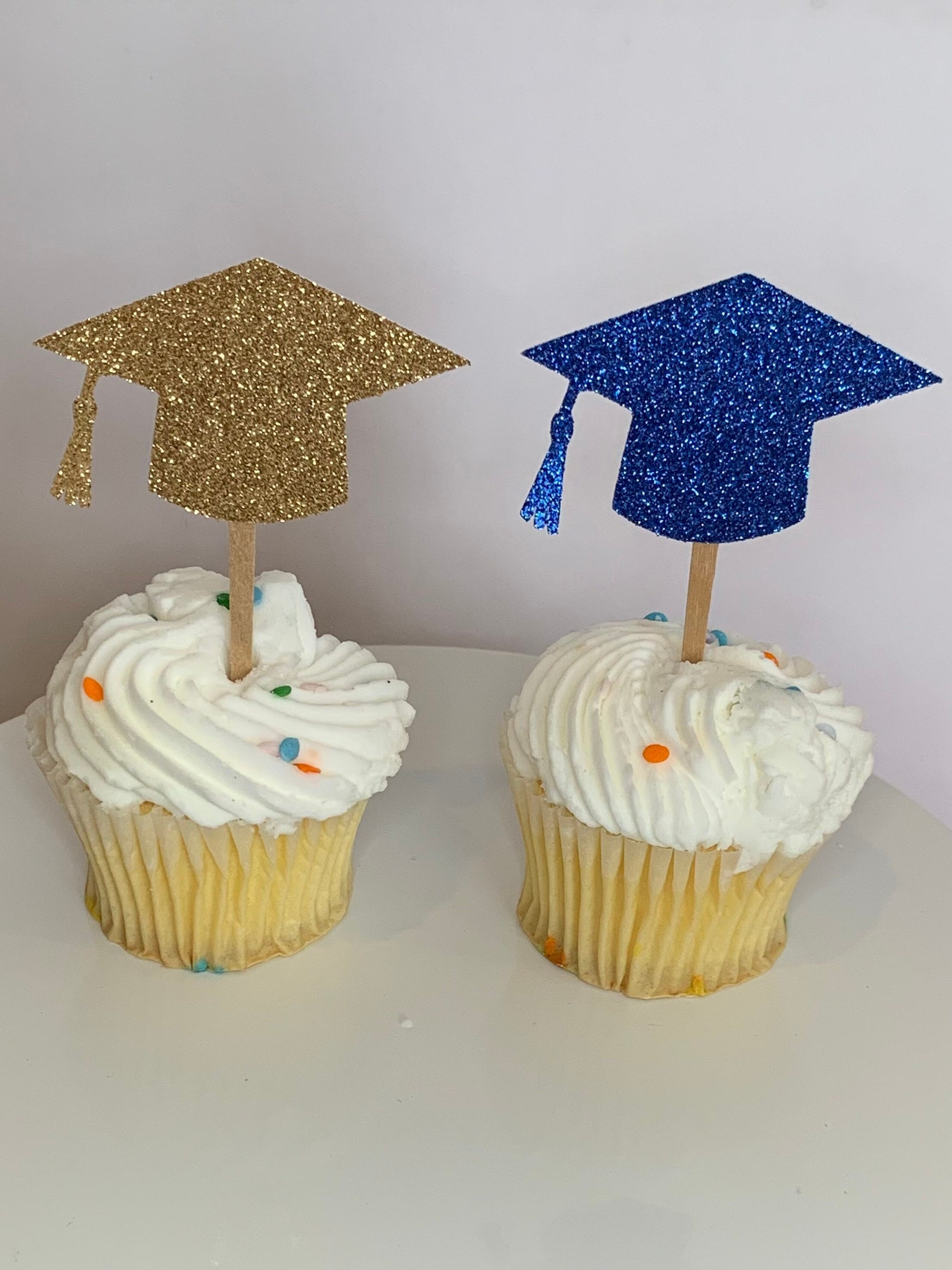 Grad Cap Cupcake Toppers 2023 Cupcake Toppers Graduation - Etsy