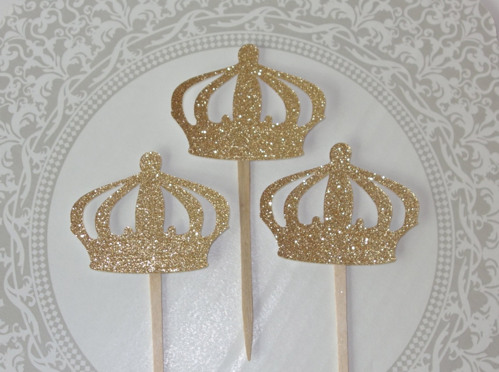 Prince Crown Cupcake Toppers Prince Party Prince Toppers | Etsy