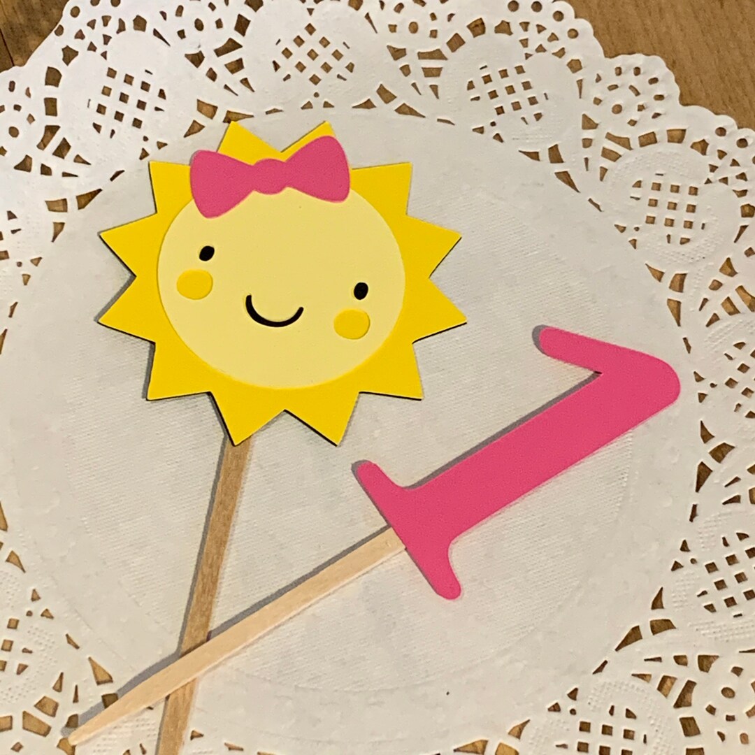 Sunshine Cupcake Toppers - Sunshine Cake Topper - You Are My Sunshine ...