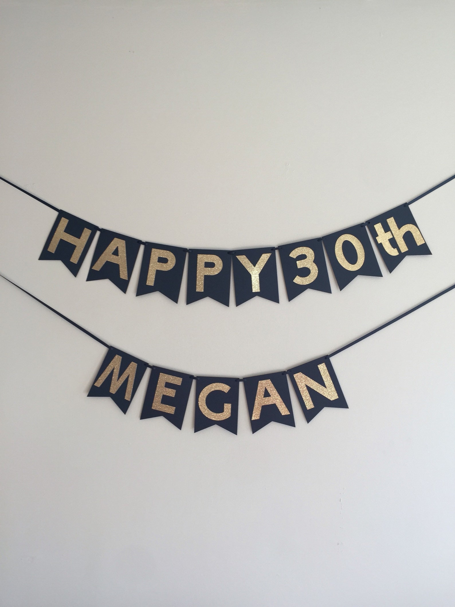 Happy 30th Banner 30th Birthday Banner for Him 40th - Etsy