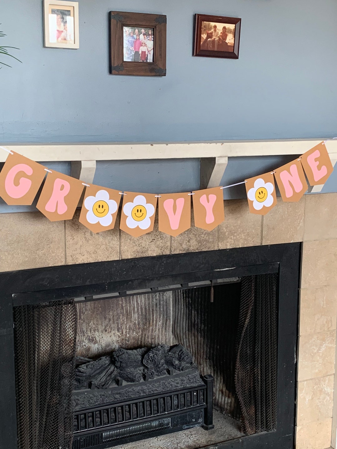 Groovy One Birthday Banner, Groovy Banner, Two Groovy Banner, Hippie ...