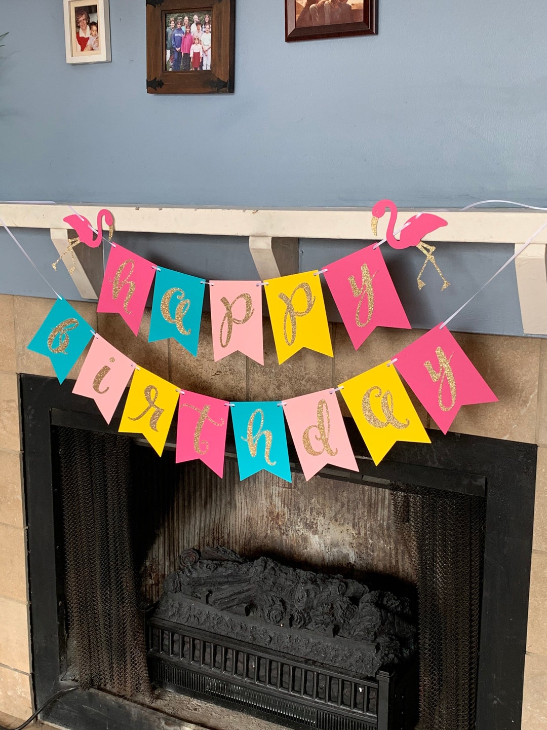 Flamingo Birthday Banner Flamingo Birthday Decorations - Etsy
